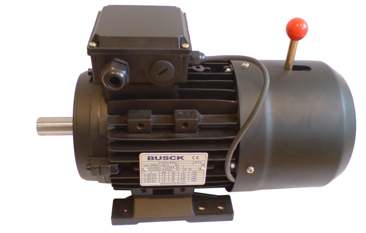 Bromsmotor B3 4-P 4,00kW 112 Busck 4/6V DC-Broms