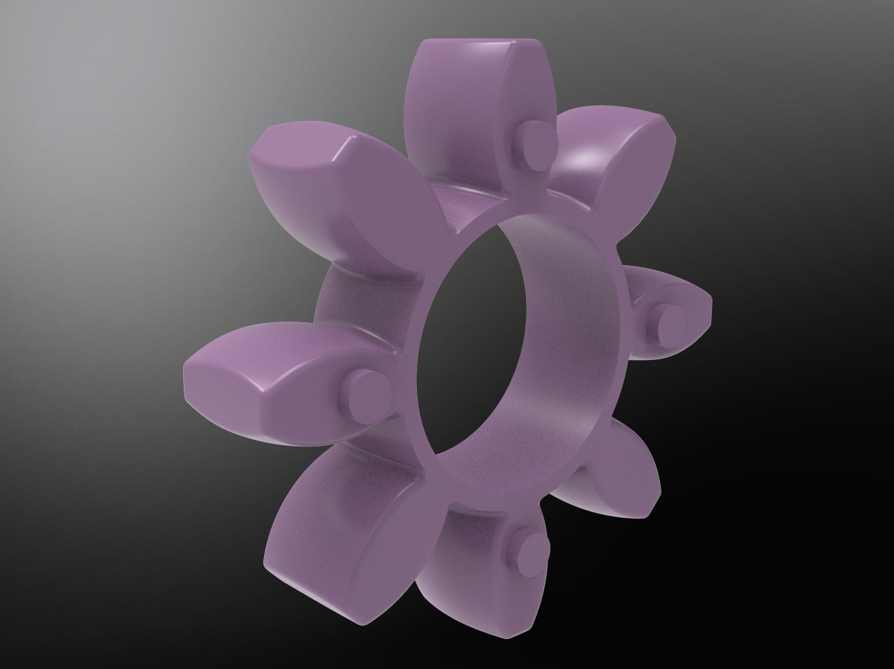 Koppling Rotex 38 Gummikors Lila Spider 98 shore T-Pur KTR